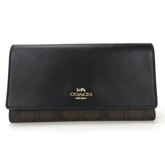 OTHERS | Accessories | Coach Trifold Long Wallet Signature Pvc F8824 ...